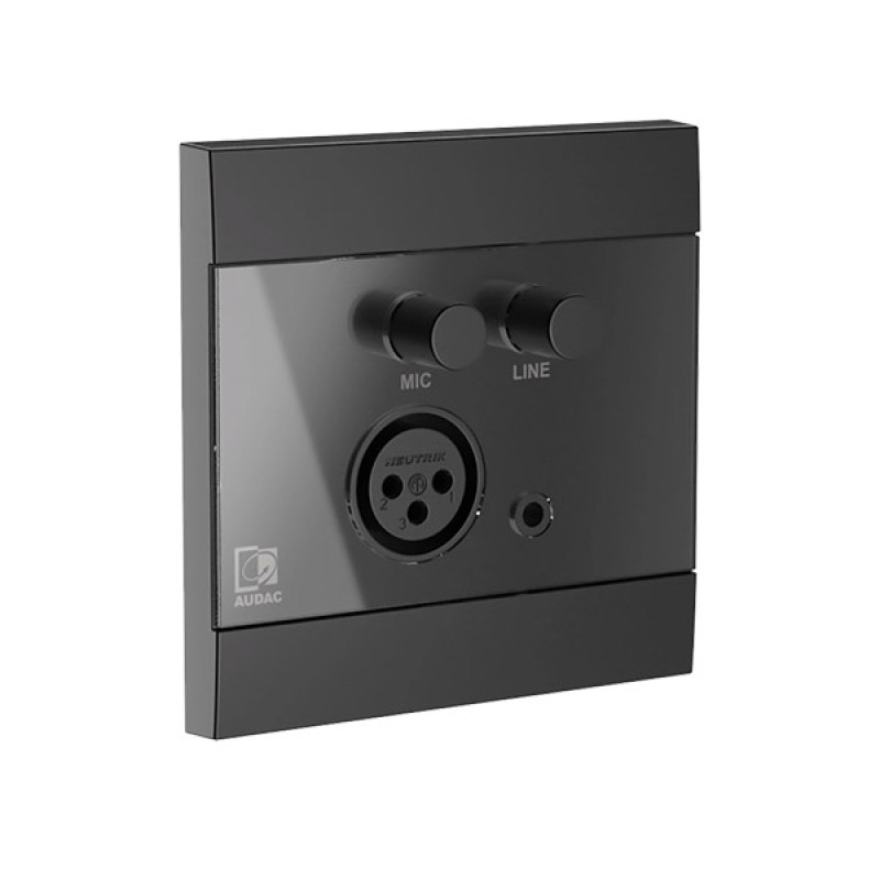 Audac WP205/B Microphone & Line Input Wall Panel - Black Price in BD