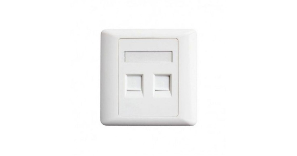 Belden AX104442 Dual Port Face Plate