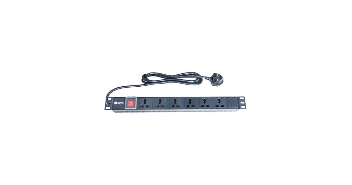 COTE CPDU-1U-6US-13AMP 13AMP 6-Port Universal 3 Pin PDU Price in BD
