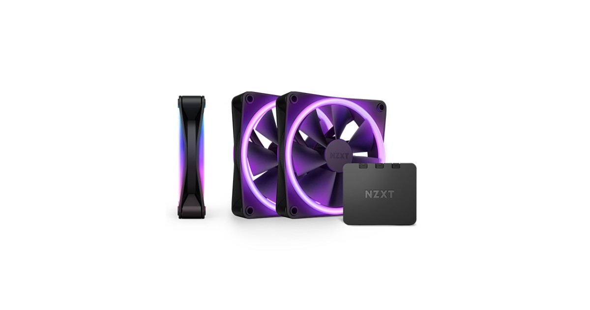 NZXT F120 RGB DUO (Triple Pack) 120mm RGB Casing Fan - Black Price in BD