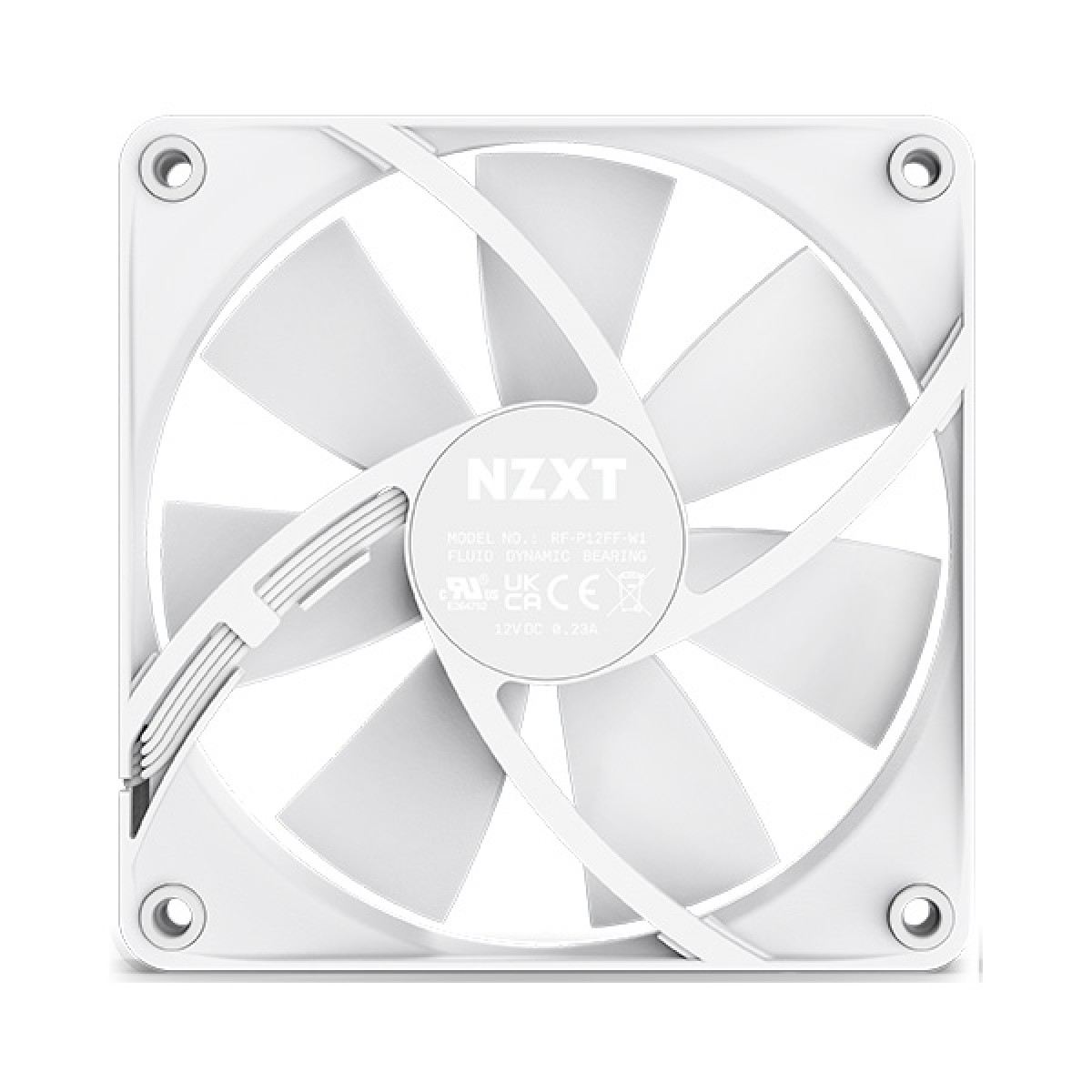 NZXT F120P 120mm Static Pressure Casing Fan - White Price in BD