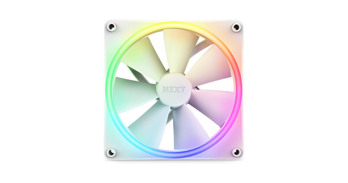NZXT F140 RGB DUO 140mm RGB Casing Fan - White Price in BD