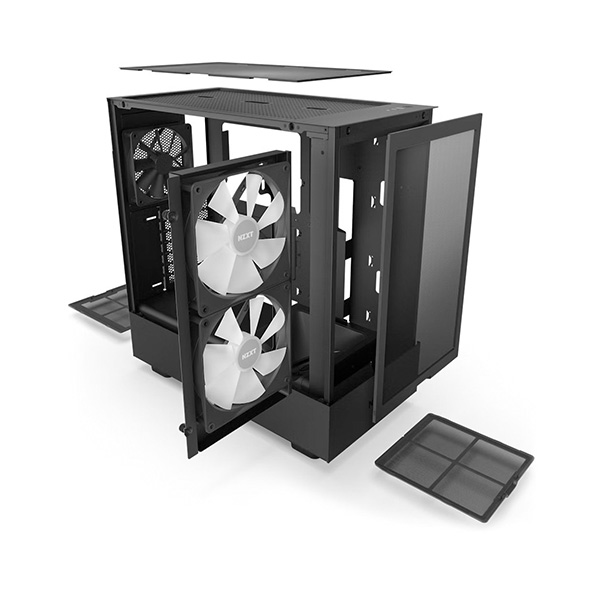 NZXT H5 Flow RGB Compact ATX Mid-Tower Casing - Black Price in BD