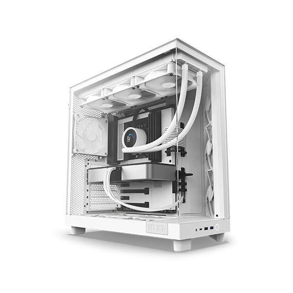 NZXT H6 Flow Dual-Chamber Mid-Tower Casing -White Price in BD