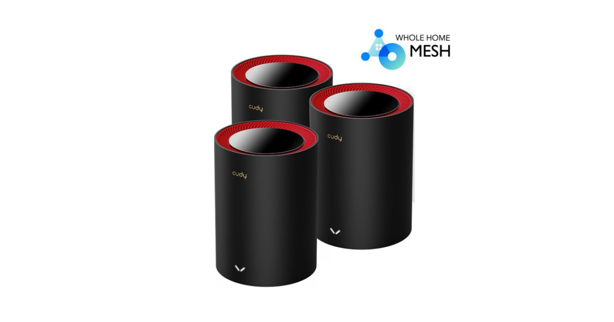 CUDY M3000 3-Pack 2.5G Dual Band Wi-Fi 6 Mesh Router