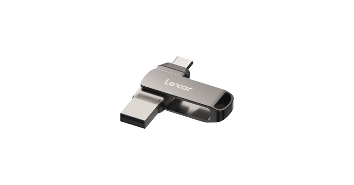 Lexar JumpDrive Dual Drive D400 256GB USB 3.1 Type-C Pen Drive