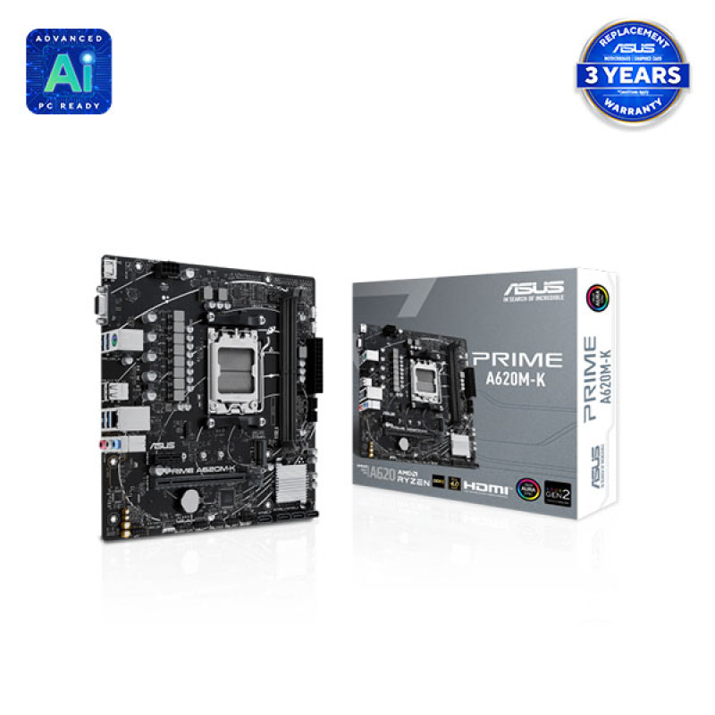 Asus PRIME A620M-K AM5 Micro-ATX Motherboard Price in BD