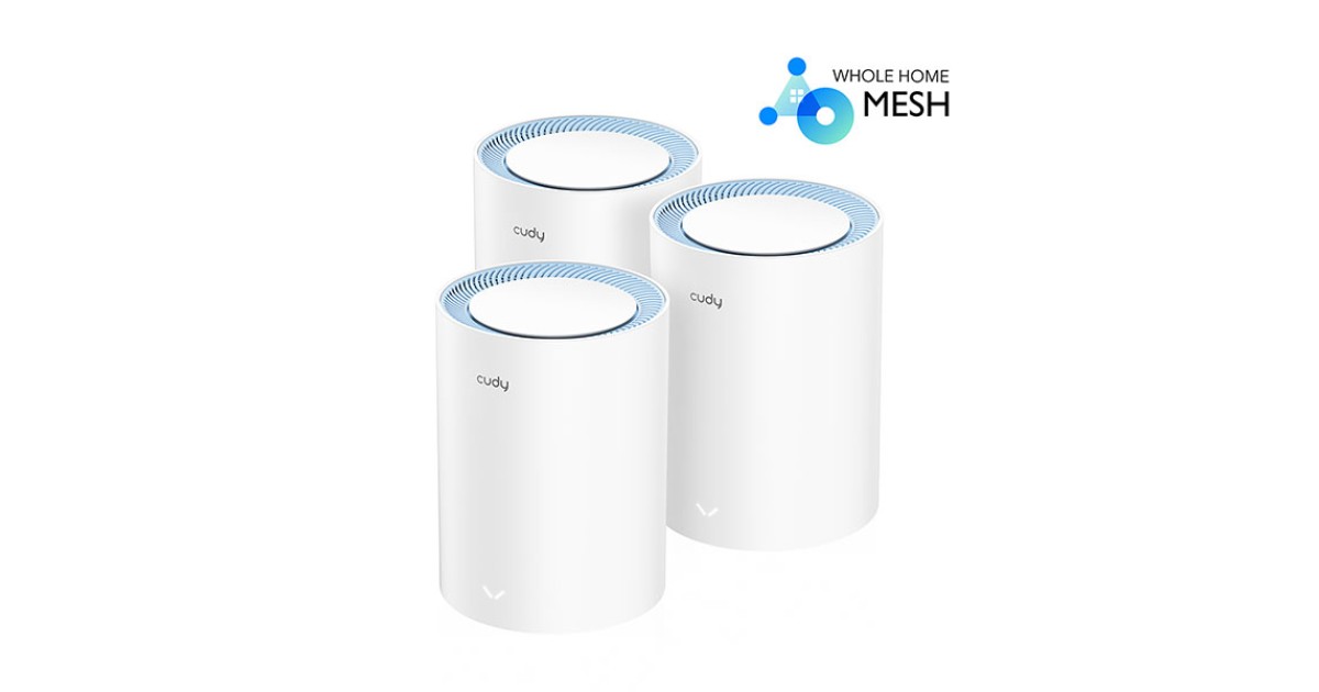 CUDY M1200 AC1200 Dual Band (3 pack) Wi-Fi Mesh Router