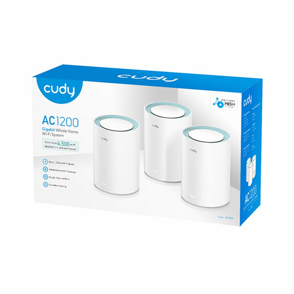 Cudy M1300 AC1200 (3-pack) Dual Band Wi-Fi Mesh Router