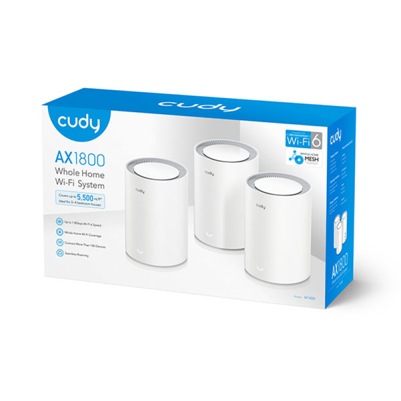 Cudy M1800 3-pack AX1800 Home Mesh WiFi Router price in BD