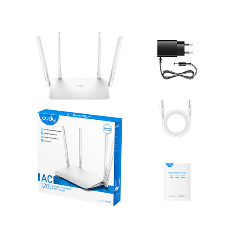 Cudy WR1300 AC1200 Dual-Band Gigabit Wi-Fi Mesh Router Price in BD