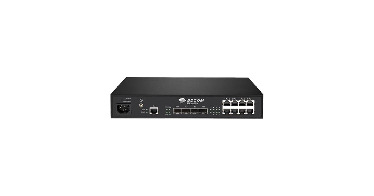 BDCOM S2900-8T4X 8 Port Gigabit +4x10G SFP Managed Switch Price in BD
