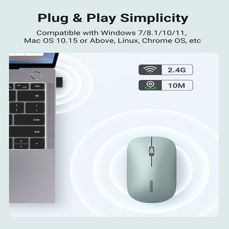 UGREEN MU001 (90374) Portable Wireless Mouse Price in BD