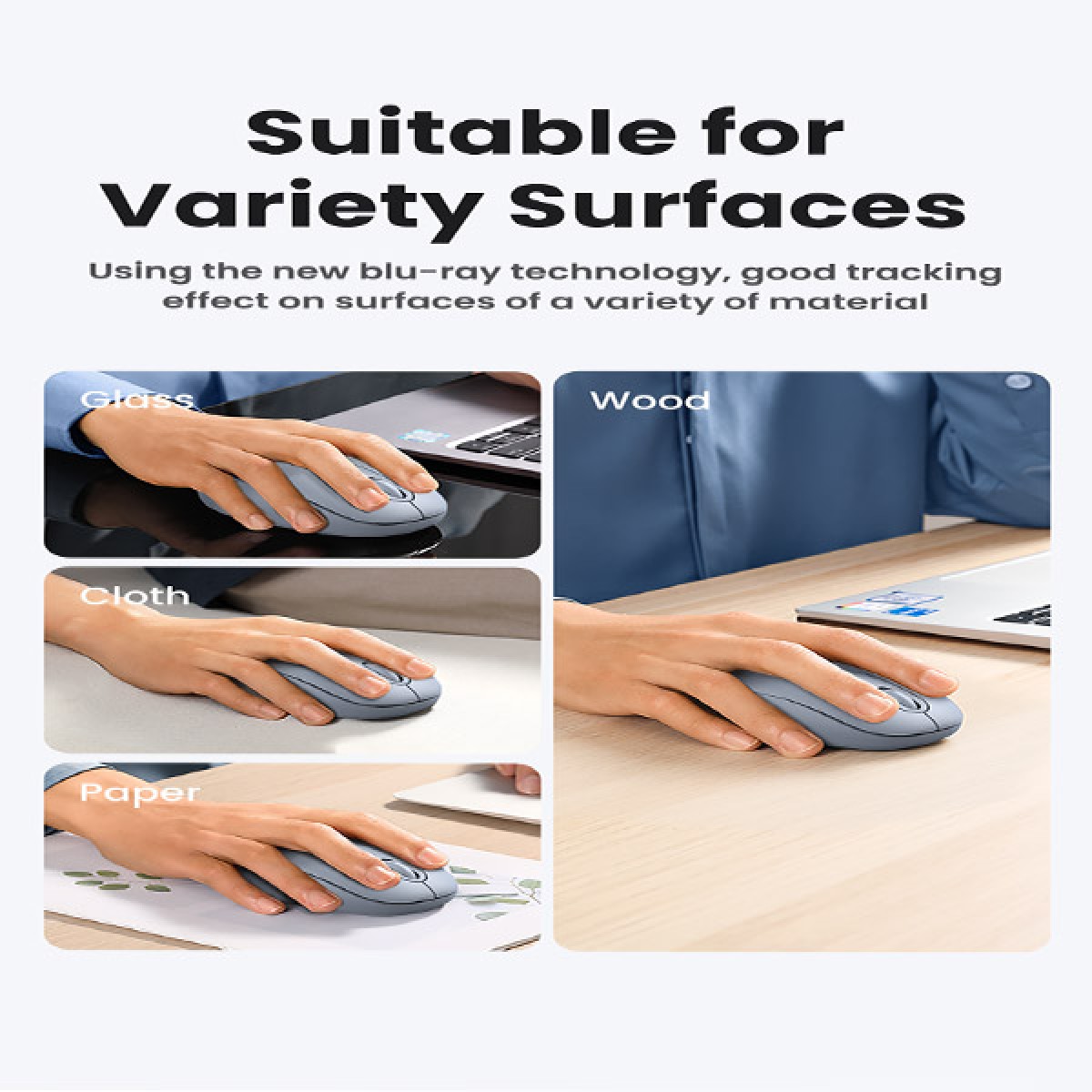 UGREEN MU105 (90550) 2.4G Wireless Mouse Price in BD