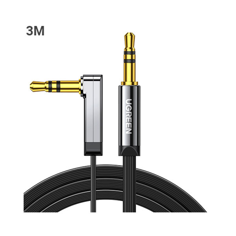 UGREEN UGREEN AV119 (10728) 3.5mm 90 Degree Right Angle Extension Cable ...