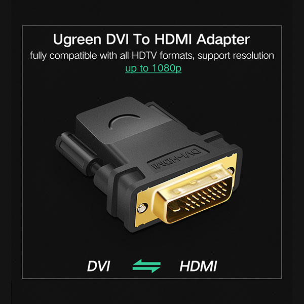 UGREEN 20124 DVI (24+1) to HDMI Adapter Price in BD