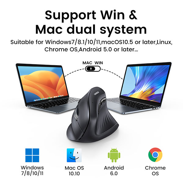 Ugreen MU008 (25444) Multi-mode Vertical Mouse Price in BD