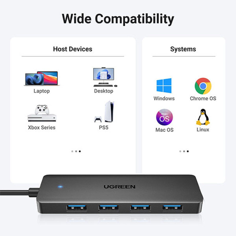 UGREEN CM219 (25851) 4-Port USB 3.0 Hub Price in BD