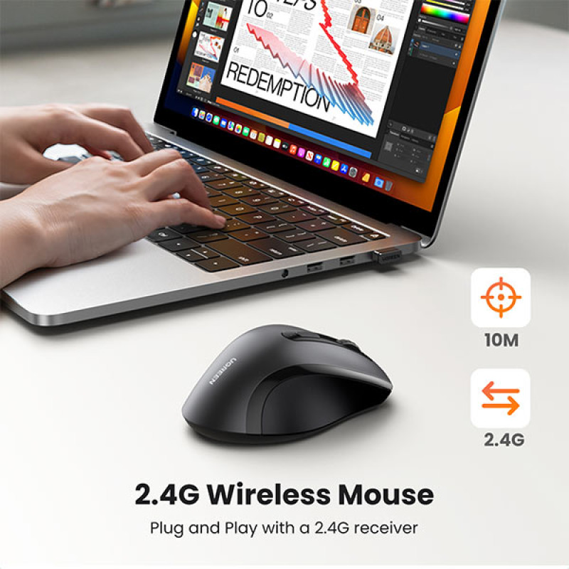Ugreen M511 (45012) Ergonomic Wireless Mouse Price in BD