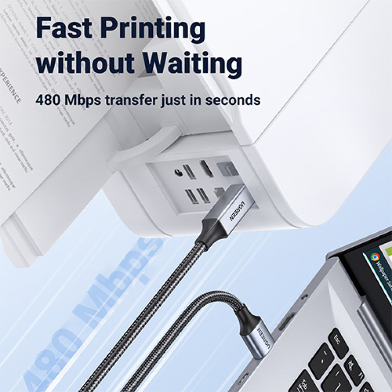 UGREEN US369 (80804) USB-A to USB-B 2.0 Printer Cable Price in BD