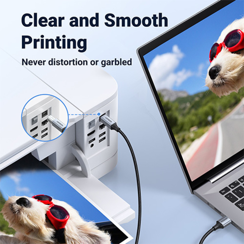 UGREEN US369 (80804) USB-A to USB-B 2.0 Printer Cable Price in BD