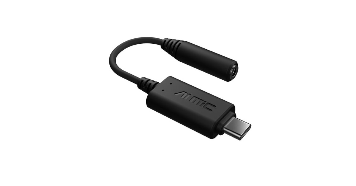 ASUS AI Noise-Canceling Mic Adapter with USB-C to 3.5 mm