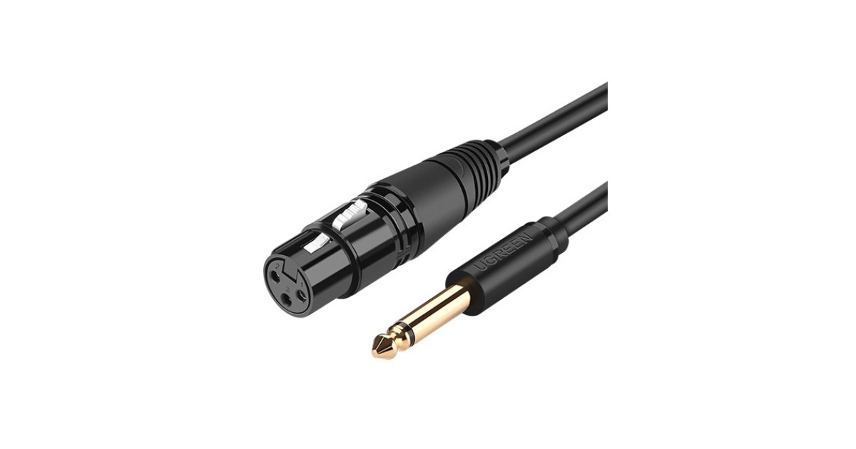 UGREEN AV131 (20719) 6.5mm to Cannon Female AV Cable Price in BD