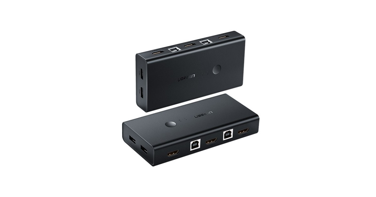 UGREEN CM200 (50744) 2 in 1 Out HDMI KVM Switch Box Price in BD