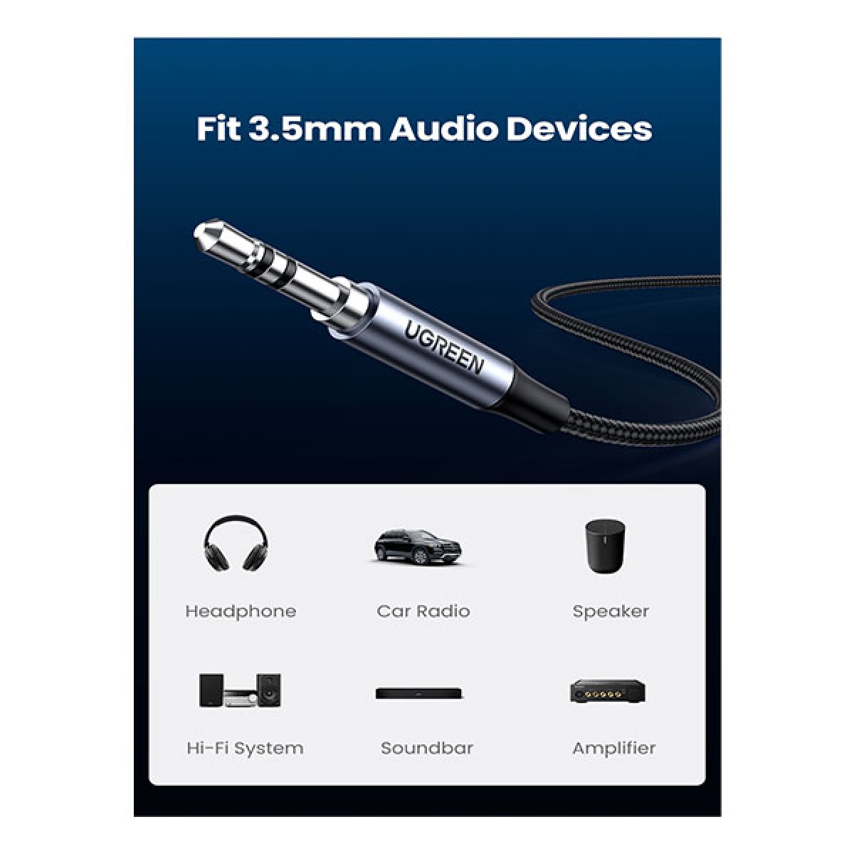 UGREEN CM450 (20192) USB-C to 3.5mm Audio Cable Price in BD