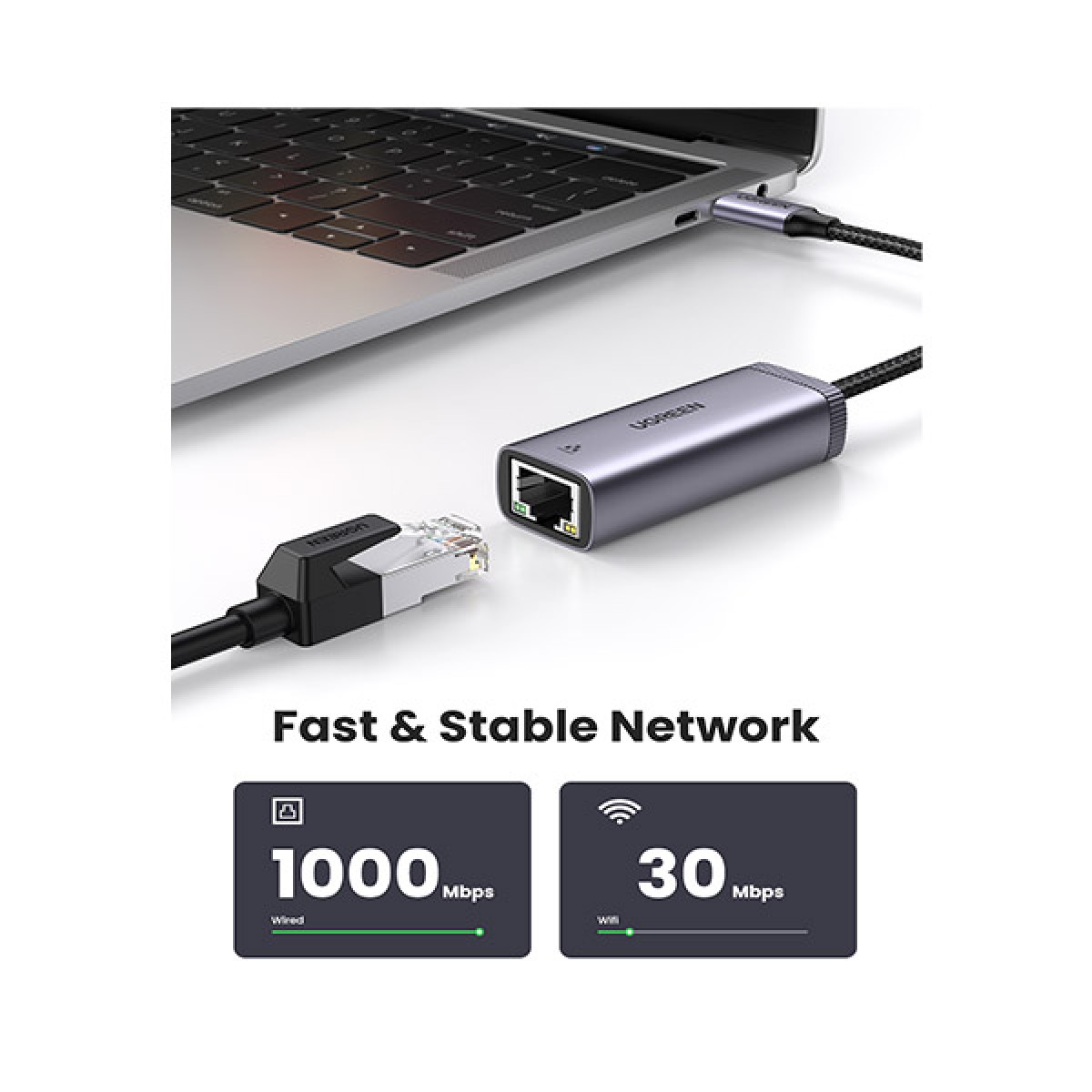 UGREEN CM483 (40322) USB-C Gigabit Ethernet Adapter Price in BD
