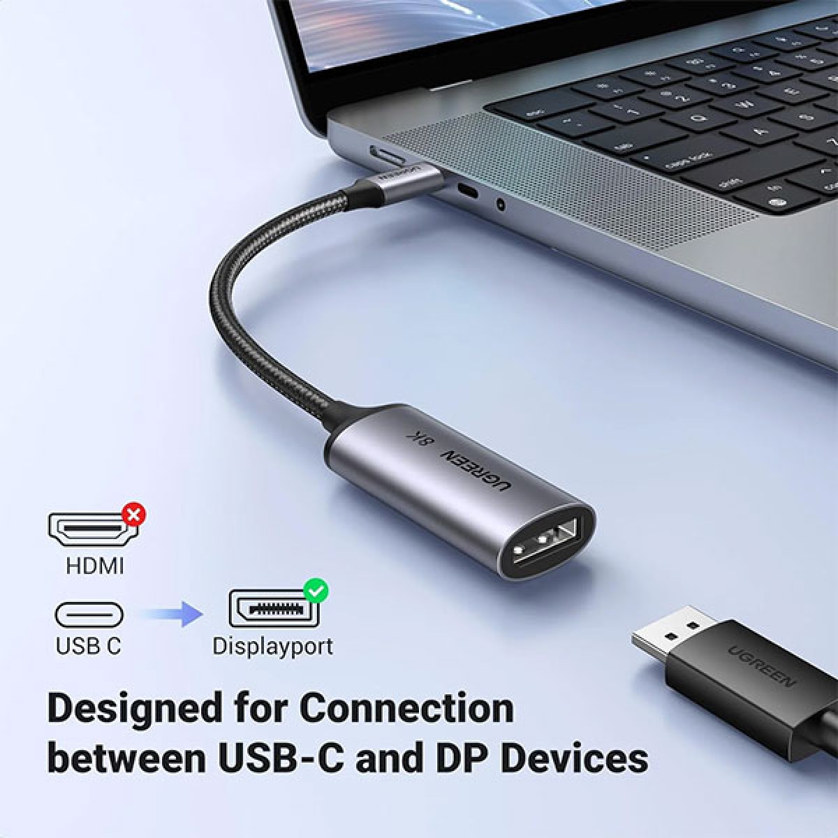 UGREEN CM654 (15575) 8K USB-C to DisplayPort Cable Price in BD