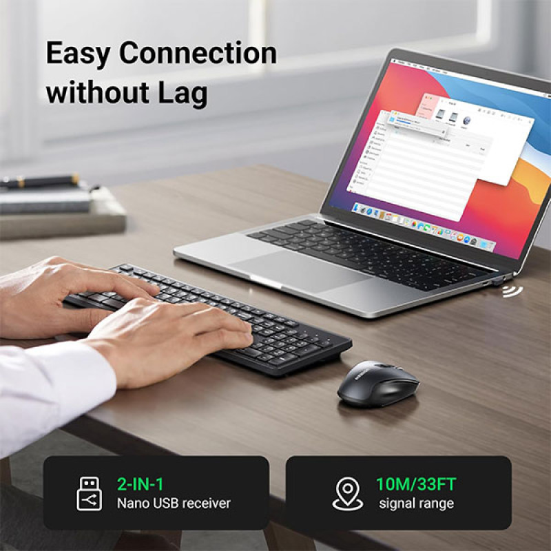 Ugreen MK006 (35740) Wireless Keyboard and Mouse Combo Price in BD