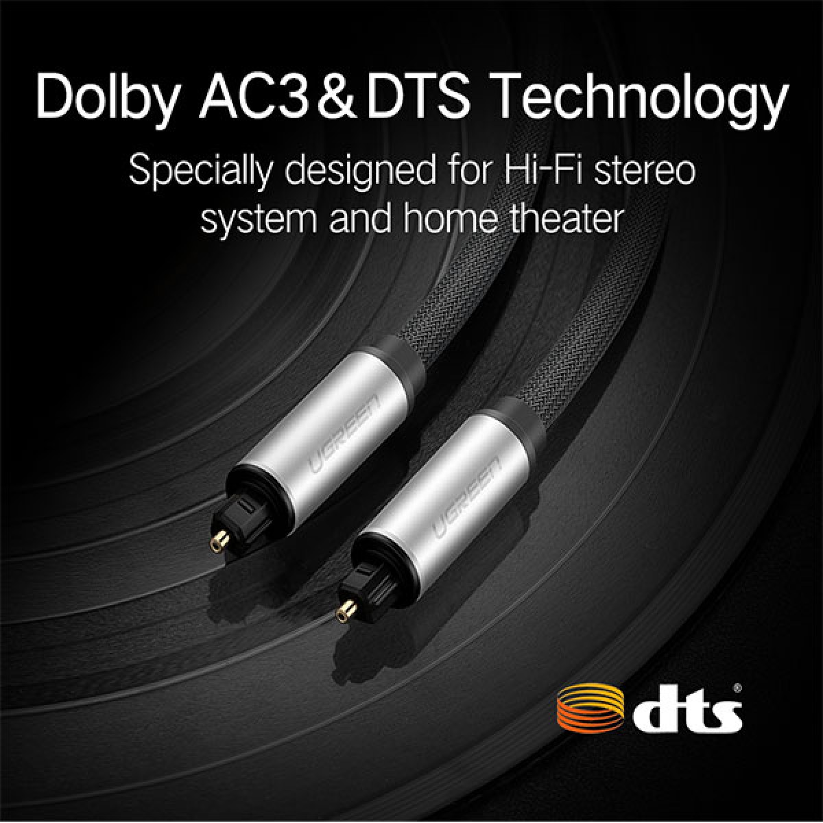 UGREEN AV108 (10541) Toslink Optical Audio Cable - 3M Price in BD
