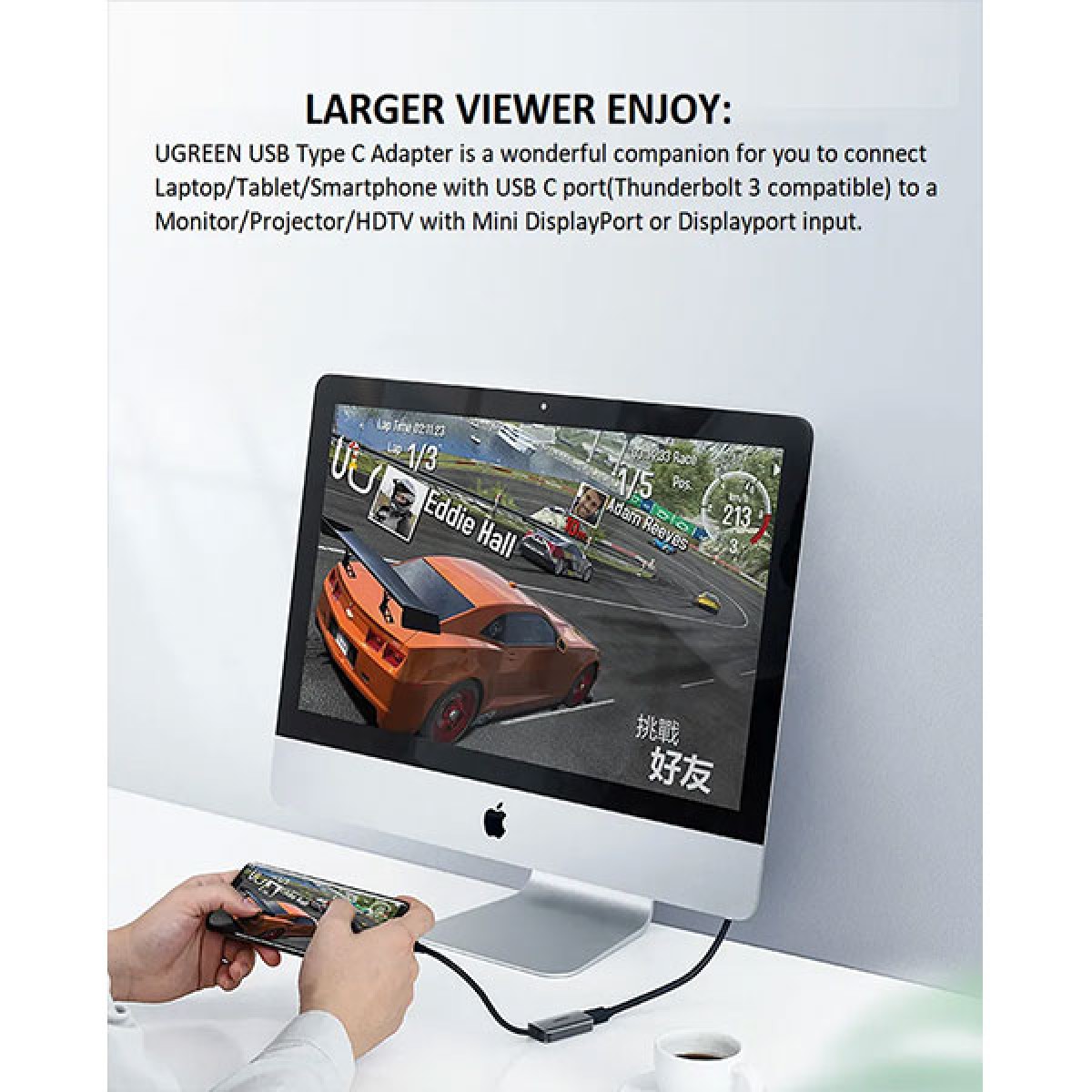 UGREEN CM236 (60351) USB-C to Mini DisplayPort Adapter Price in BD