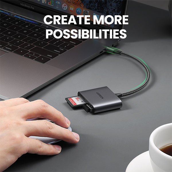 UGREEN CM387 (80798) 3-in-1 USB C SD Card Reader Price in BD