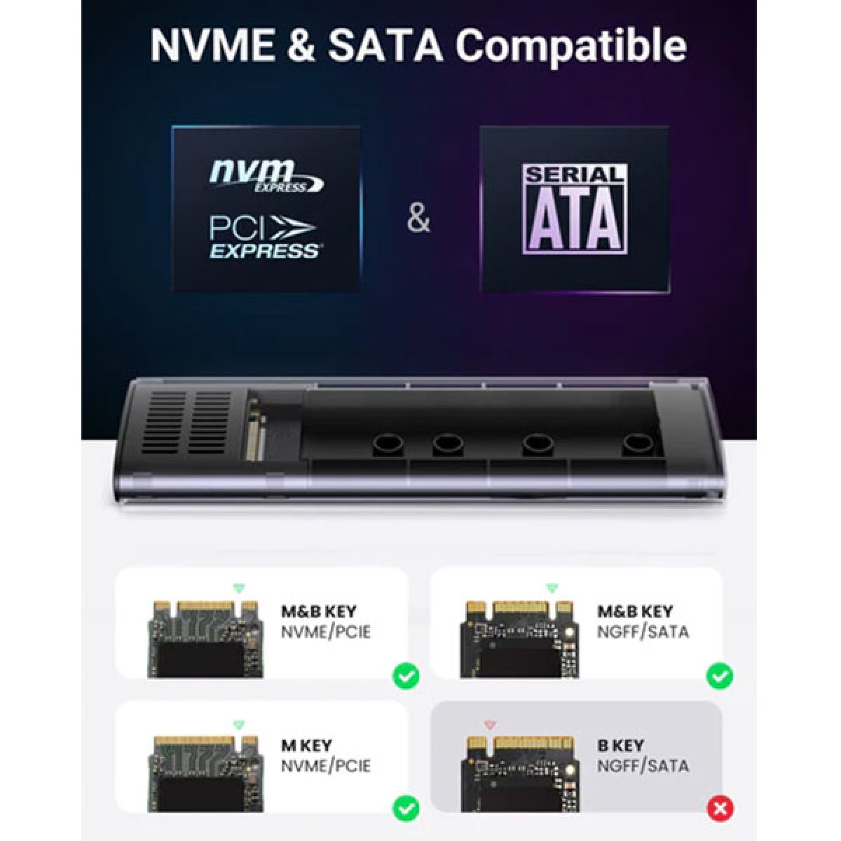 UGREEN CM400 (90264) M.2 NVMe/SATA SSD Enclosure Price in BD