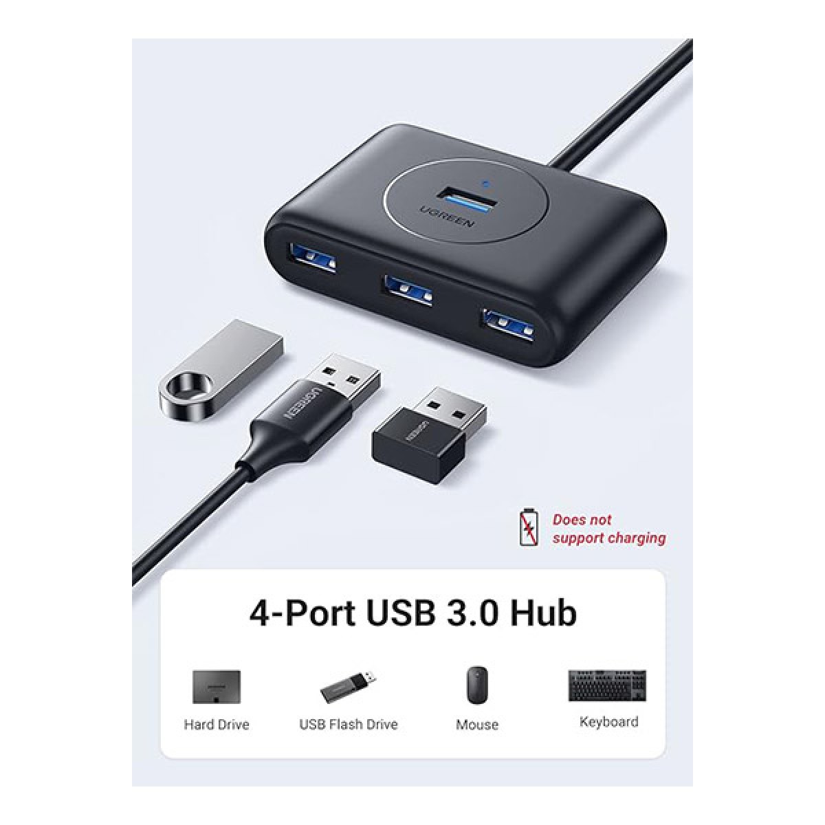 UGREEN CR113 (40850) USB 3.0 Hub with USB-C Port 1M Price in BD