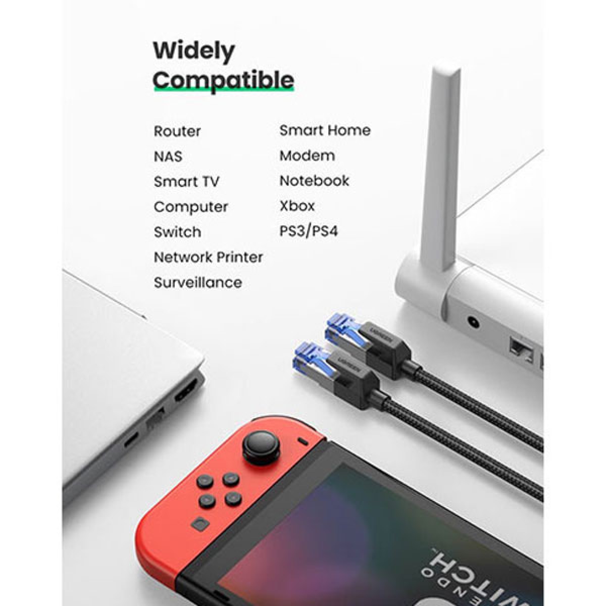 UGREEN NW153 (80432) Cat 8 Ethernet Cable - 3M