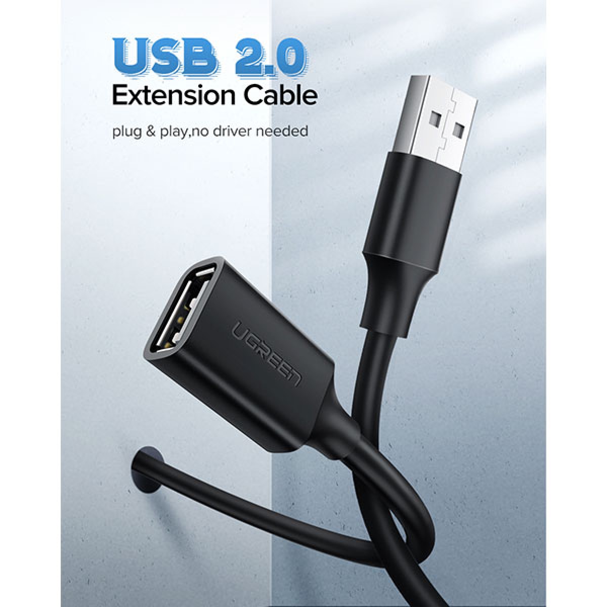 UGREEN US103 (10317) USB 2.0 Type-A Extension Cable - 3M Price in BD
