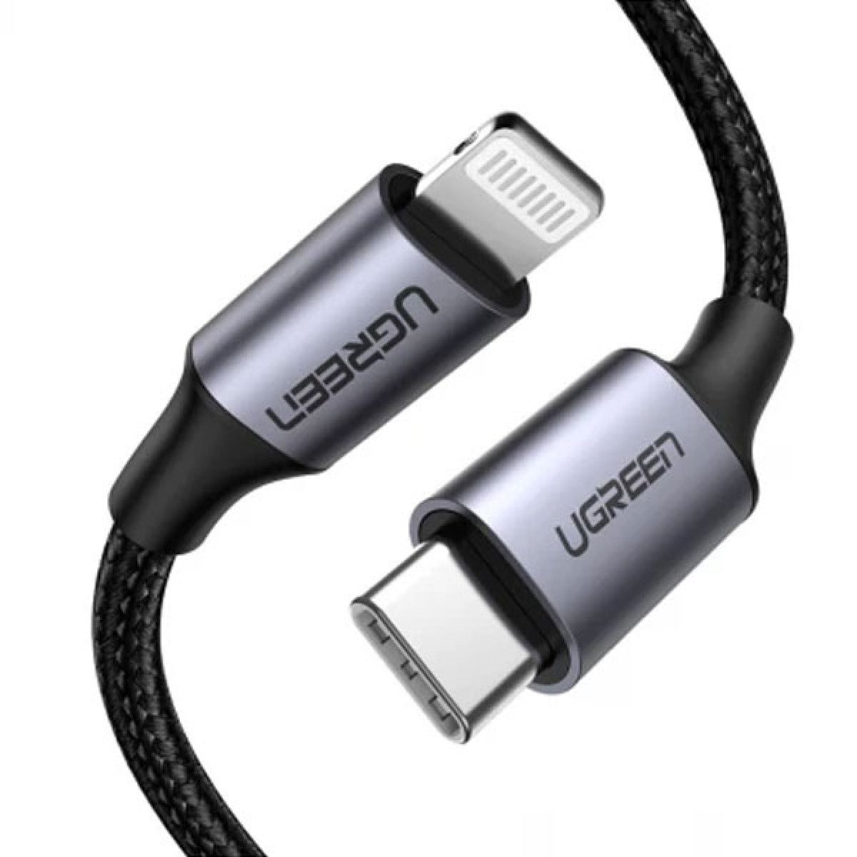 UGREEN US304 (60760) 1.5m Black USB Type C to Lightning MM Cable
