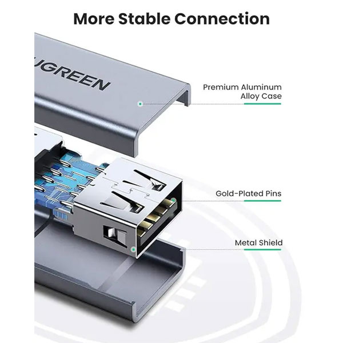 UGREEN US381 (20119) USB 3.0 A/F TO A/F Adapter Price in BD