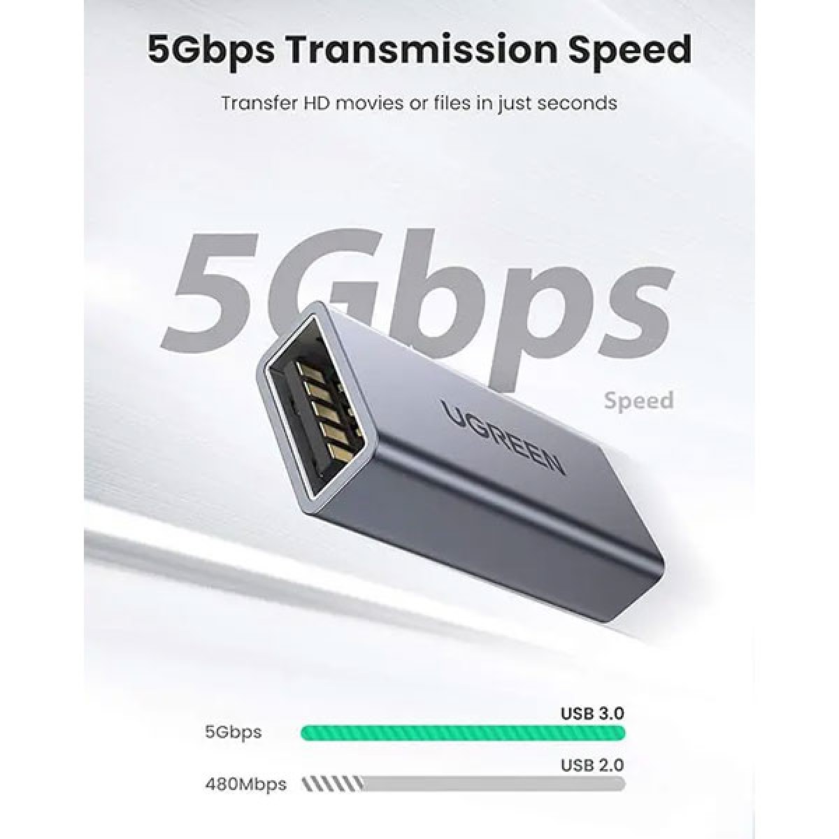 UGREEN US381 (20119) USB 3.0 A/F TO A/F Adapter Price in BD