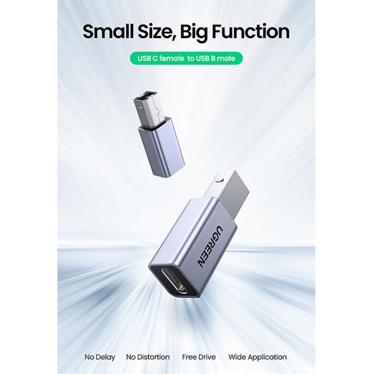 UGREEN US382 (20120) USB-C to USB-B Adapter Price in BD