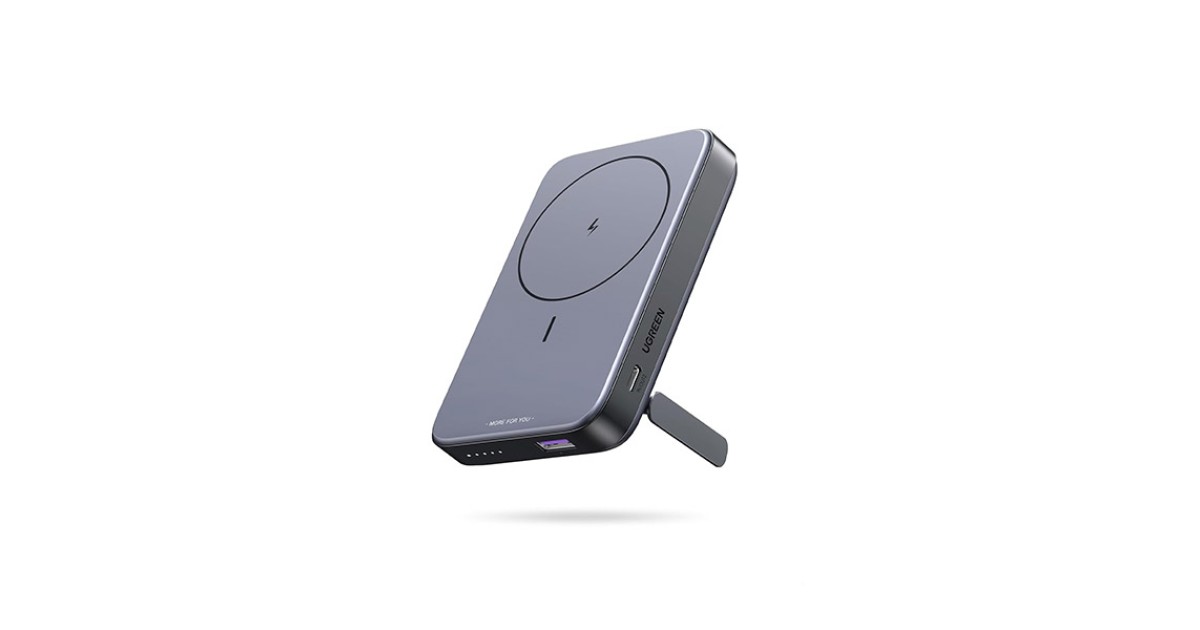 Ugreen PB206 (15086) 10000mAh Foldable Kickstand Magnetic Power Bank ...