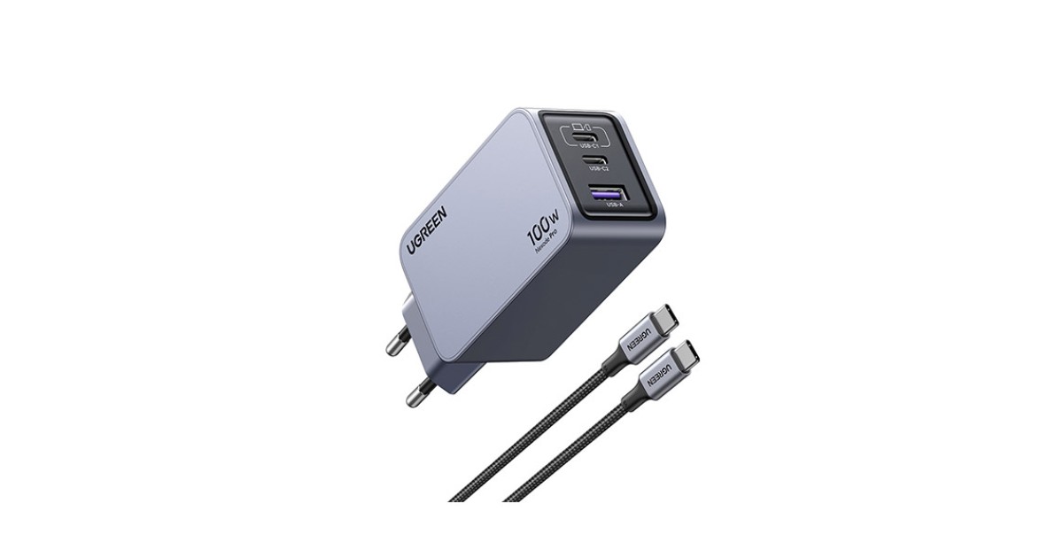 UGREEN Nexode Pro X757 (25874) 3-Port 100W GaN Fast Charger Set Price in BD