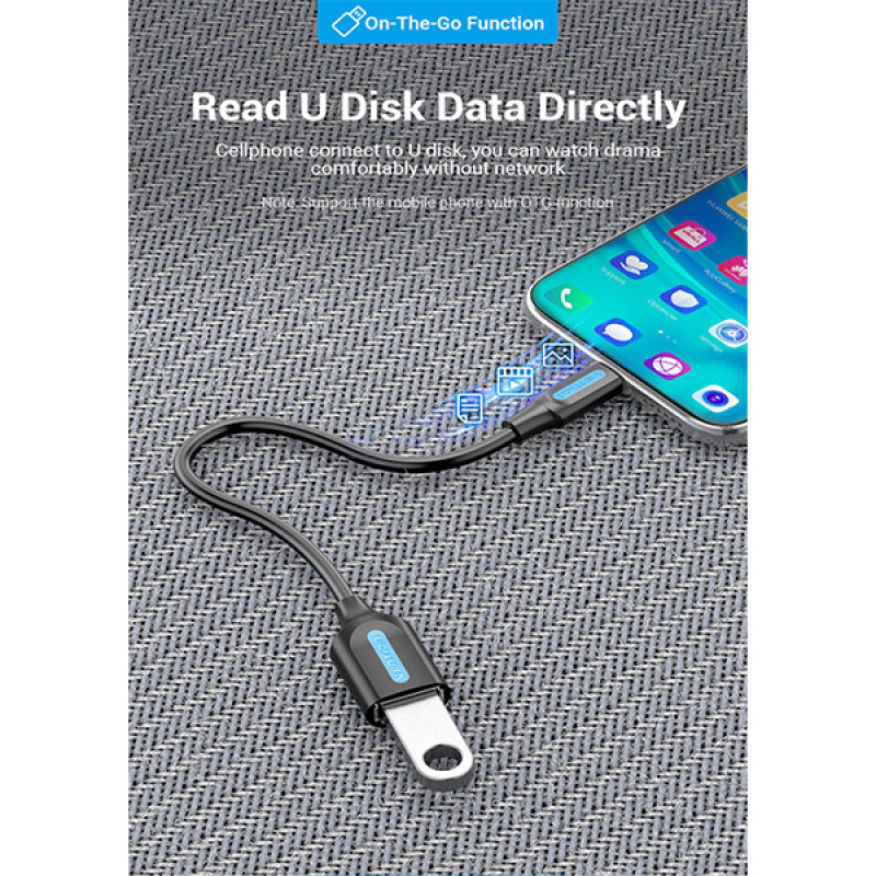 VENTION CCVBB USB 3.1 Type-C to Type-A OTG Cable Price in BD
