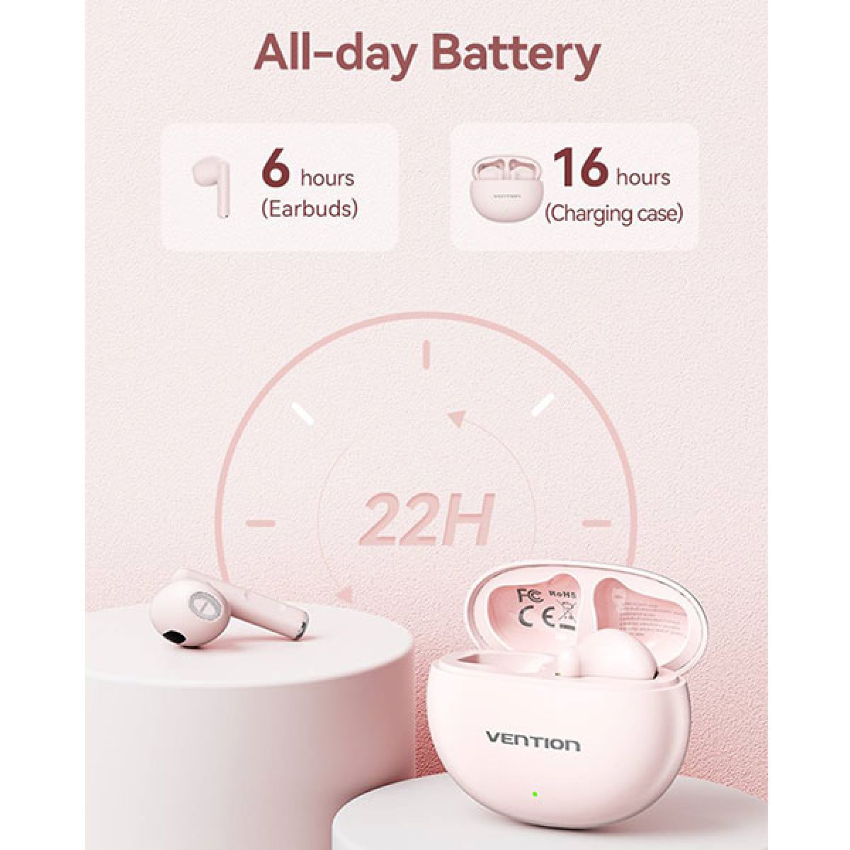 VENTION NBKB0 Elf E06 True Wireless Bluetooth Earbuds Price in BD