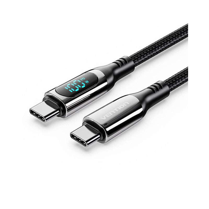 VENTION TAYBAV Type-C to Type-C 5A USB 2.0 LED Display Cable Price in BD