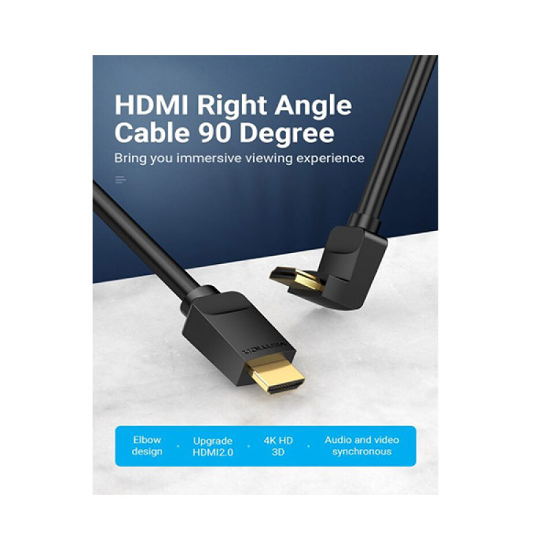 VENTION AARBG 90 Degree Right Angle HDMI Cable Price in BD