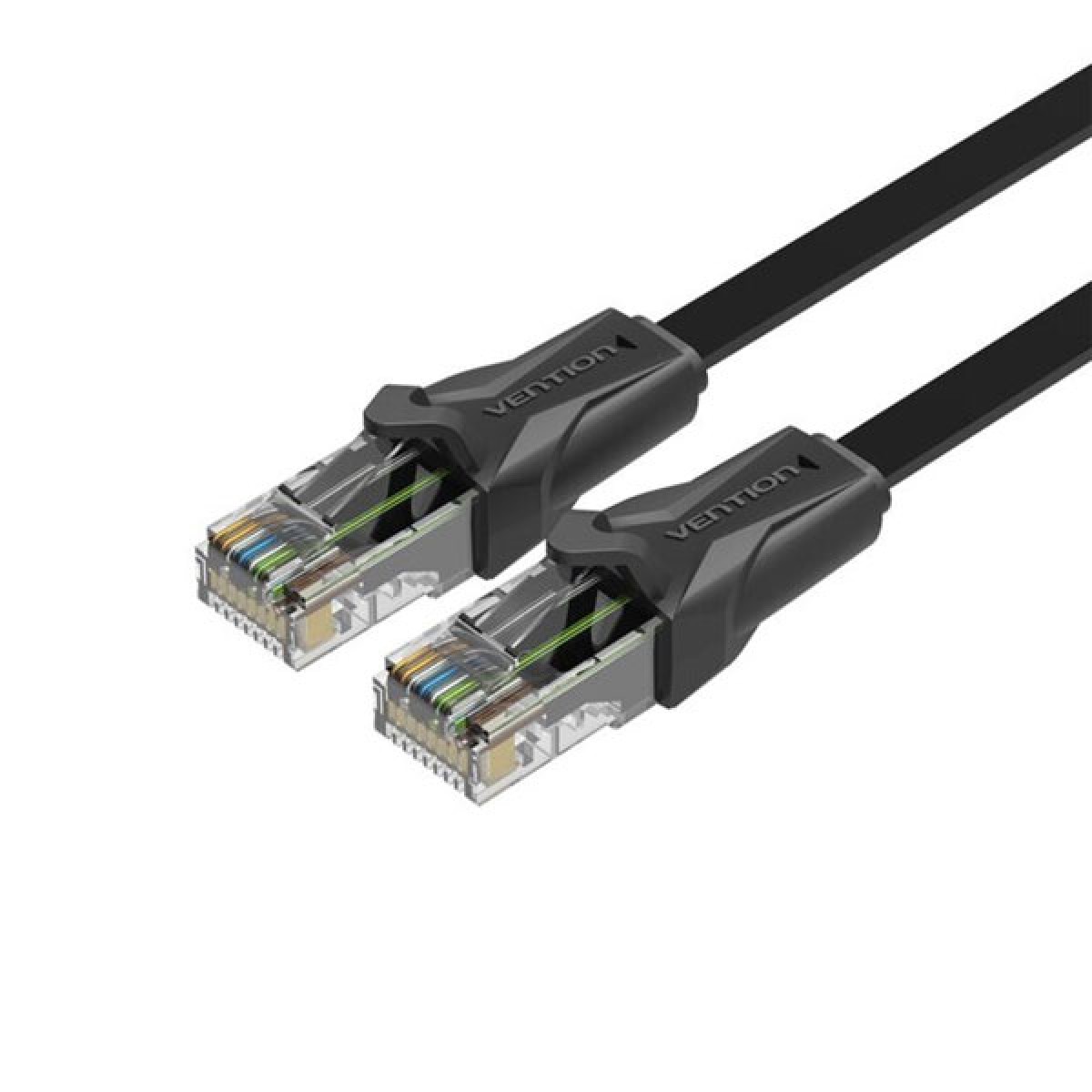 VENTION IBABN Flat CAT6 UTP Patch Cord Cable 15M Black